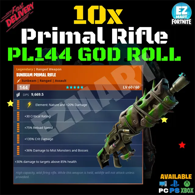 Primal Rifle - Fortnite Game Items - Gameflip