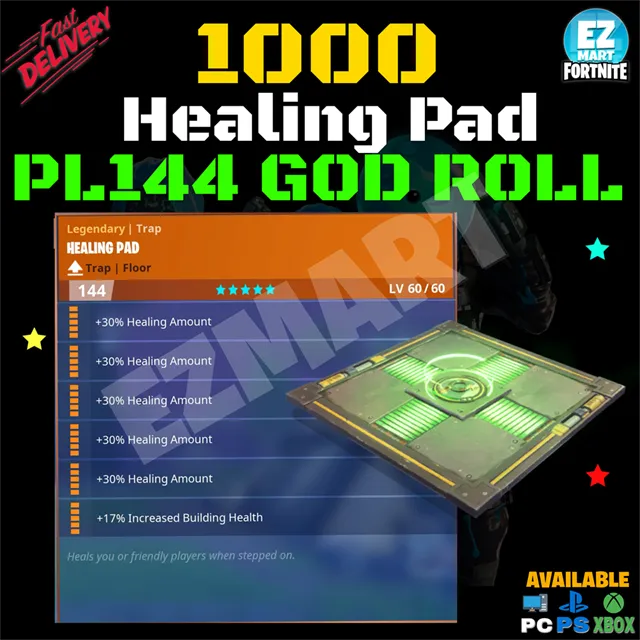 1,000x Healing Pad Traps PL144 - Fortnite Game Items - Gameflip