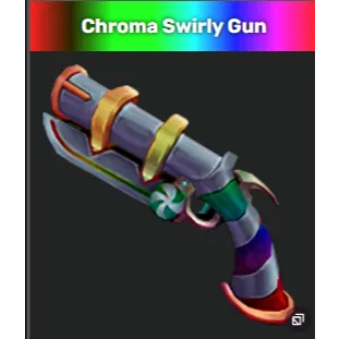 Chroma Swirly Gun - MM2 - Murder Mystery 2 Game Item - Gameflip