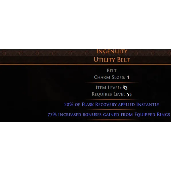 ⭐Ingenuity Utility Belt 80% | in stock | instant delivery - Path of Exile 2 Game Item - Gameflip