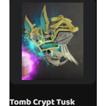 Tomb Crypt Tusk - YBA - Your Bizarre Adventure Game Item - Gameflip
