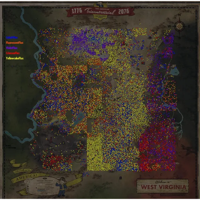 5 types of flux for 500 each (2500) - Fallout 76 Game Items - Gameflip