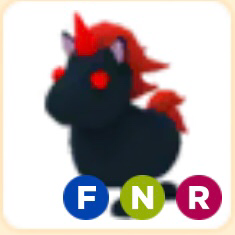 Pet | fly ride neon evil unicorn adopt me roblox - Game Items - Gameflip