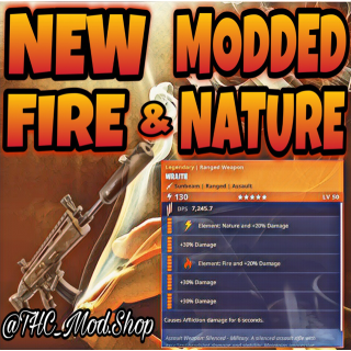 Wraith Assault Rifle | Modded Fire + Nature 🔥 - Game Items - Gameflip