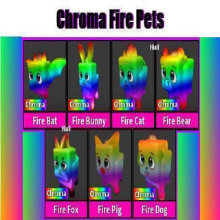 Pet | Roblox Chroma Fire Pet - Game Items - Gameflip
