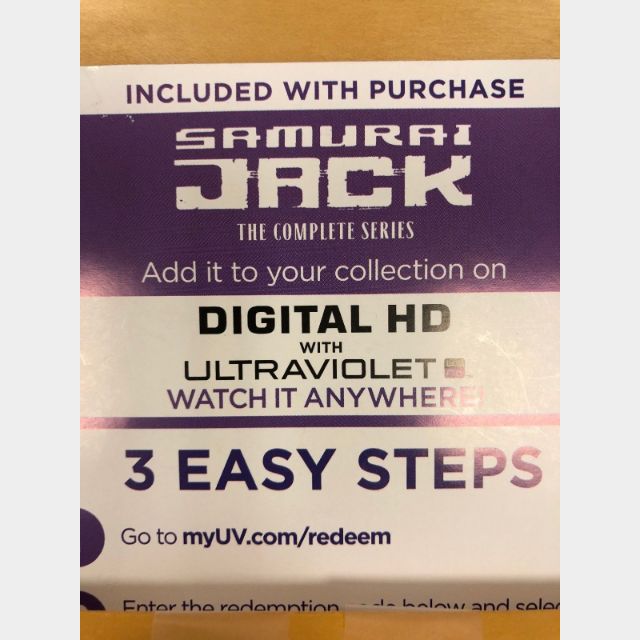 Samurai Jack Complete Series Digital HD Code - Digital Movies - Gameflip