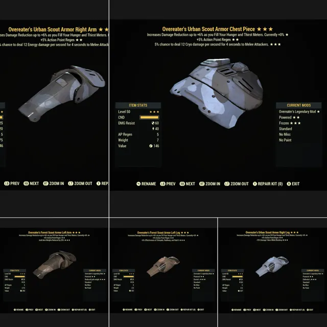 OE AP SCOUT ARMOR SET - Fallout 76 Game Items - Gameflip