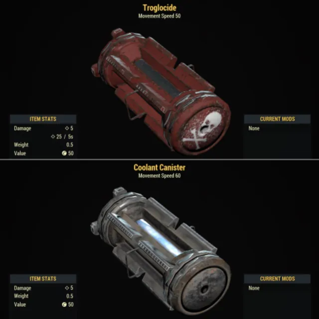 TROGLOCIDE & COOLANT CANISTER - Fallout 76 Game Items - Gameflip