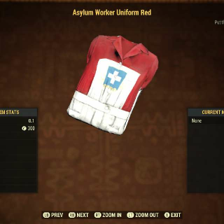 Apparel | Red Asylum Outfit - Game Items - Gameflip