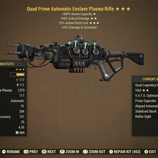Q50c25 Enclave Plasma Rifle - Game Items - Gameflip