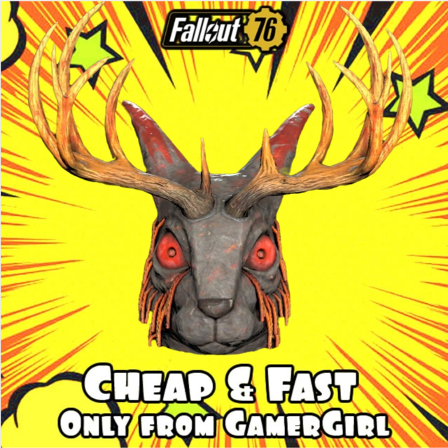 2025 Fasnacht Glowing Jackalope Mask XBOX - Fallout 76 Game Item - Gameflip
