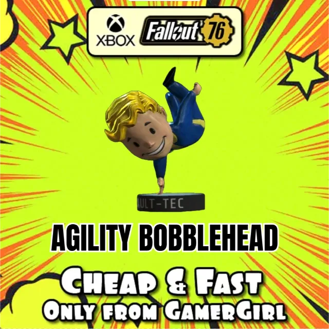 50 BOBBLEHEAD AGILITY - XBOX - FAST DELIVERY - XBOX - Fallout 76 Game ...