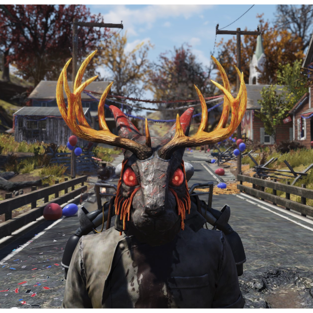 2025 Fasnacht Glowing Jackalope Mask XBOX - Fallout 76 Game Item - Gameflip