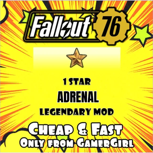 25X ADRENAL Legendary mods - NEW 1 STAR - XBOX - Fallout 76 Game Item ...