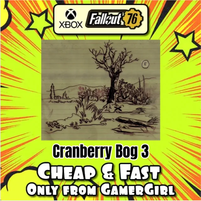10,000 Cranberry Bog #3 CB3 Treasure Maps - Fallout 76 Game Item - Gameflip