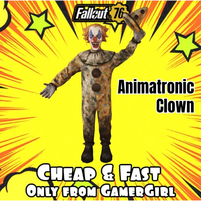 PLAN ANIMATRONIC CLOWN (animated waving clown) - Fallout 76 Game Item ...