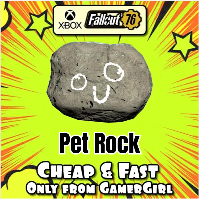 Rare Pet Rock – Miscellaneous Collectible XBOX - Fallout 76 Game Item ...