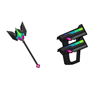 RGB Hammer Skin+RGB Blasters - Game Items - Gameflip