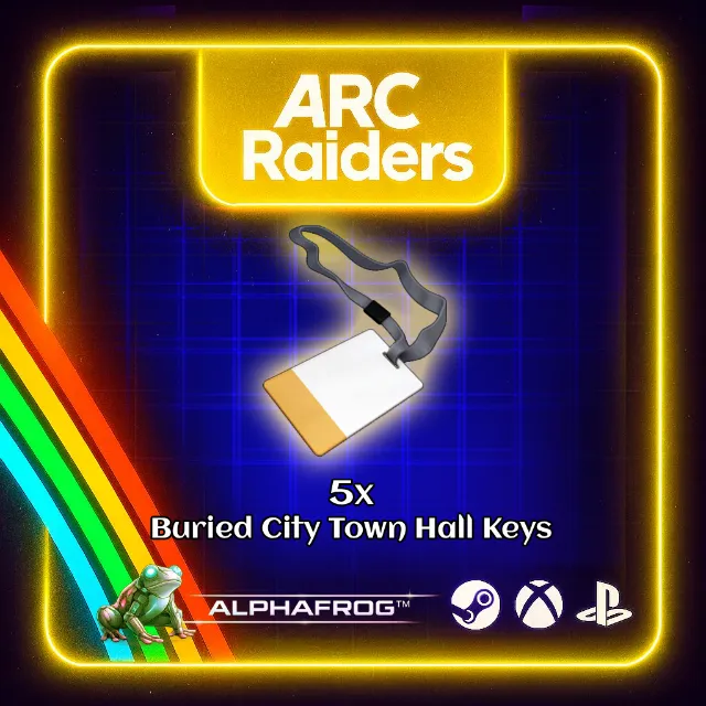 ARC RAIDERS - 5x BURIED CITY TOWN HALL KEYS - ARC Raiders Game Item ...