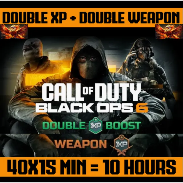 Call of Duty: Black Ops 6 - 10 Hours Double XP Boost + Double Weapon ...