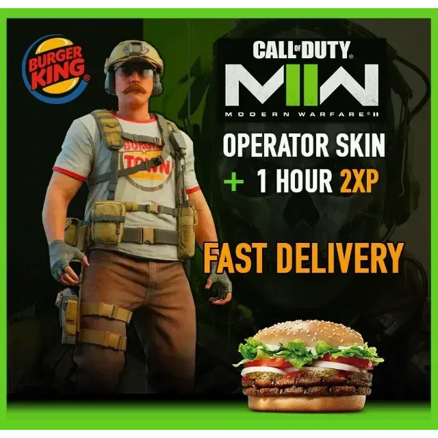 Modern Warfare 2: MW2 Operator Skin Burger TOWN - Other Games - Gameflip