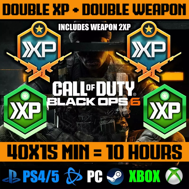 🔥10 HOURS Double XP+10 HOURS Weapon XP/MONSTER ENERGY BLACK OPS 6🔥 ...