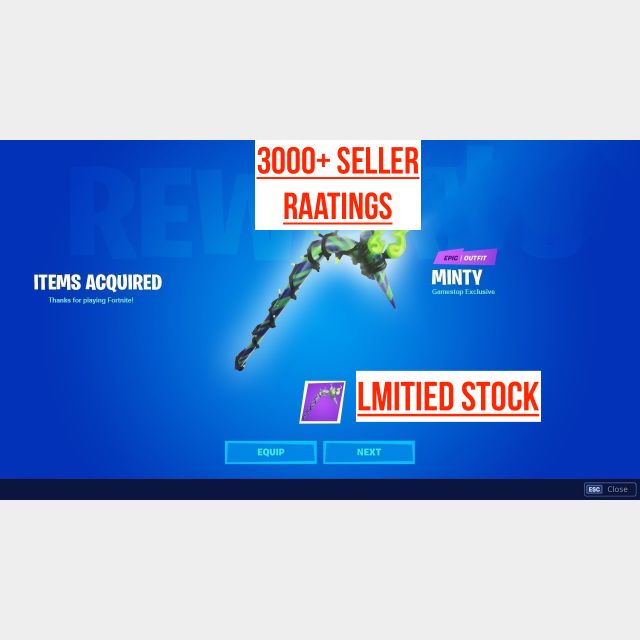 Code | Minty Pickaxe - Game Items - Gameflip