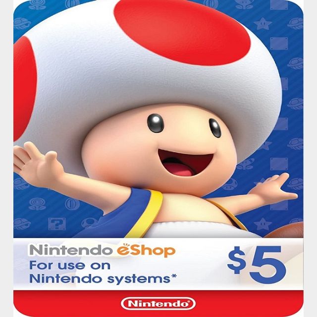 $5 Nintendo eShop Gift Card [Digital Code]/ Instant Delivery - Nintendo ...