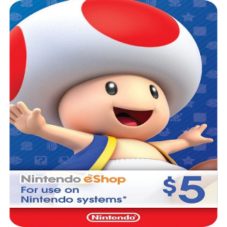 $5 Nintendo eShop Gift Card [Digital Code]/ Instant Delivery - Nintendo ...