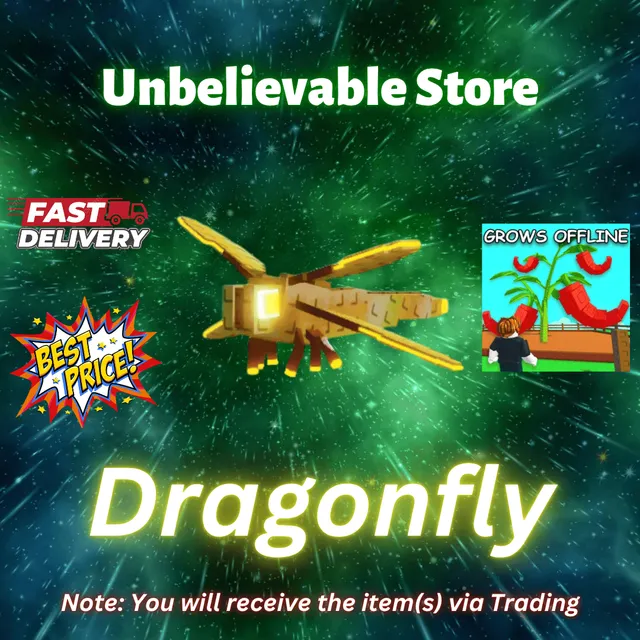 Dragonfly Grow a Garden - Roblox Game Item - Gameflip