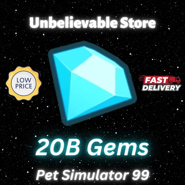 20B Gems - Pet Simulator 99 Game Item - Gameflip