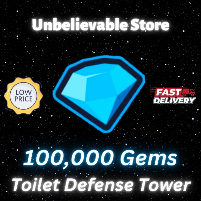 100K TTD Gems - Toilet Tower Defense Game Items - Gameflip