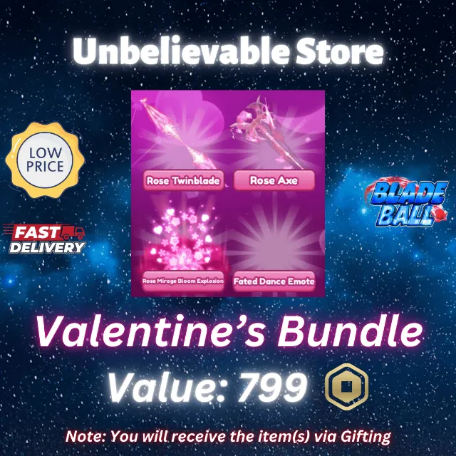 Blade Ball Valentines Bundle - Blade Ball Game Item - Gameflip