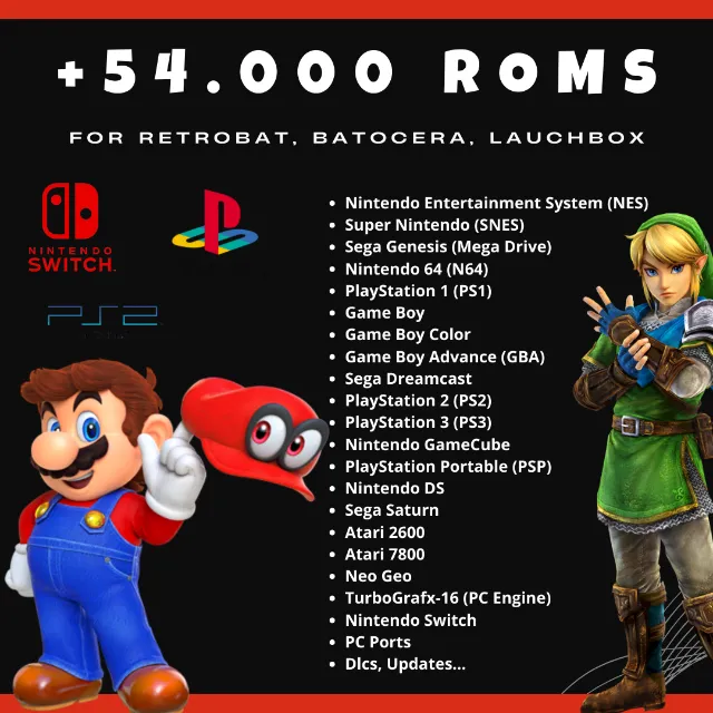 Ultimate ROM Pack: 54,000+ Games for 120 Consoles - Other - Gameflip