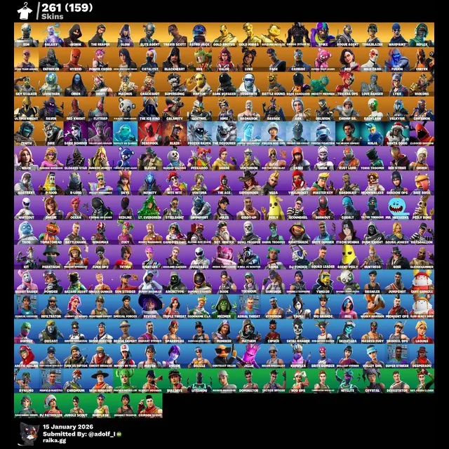 Fortnite account 261 skins | OG STW | Eon | Galaxy | IKONIK | The ...