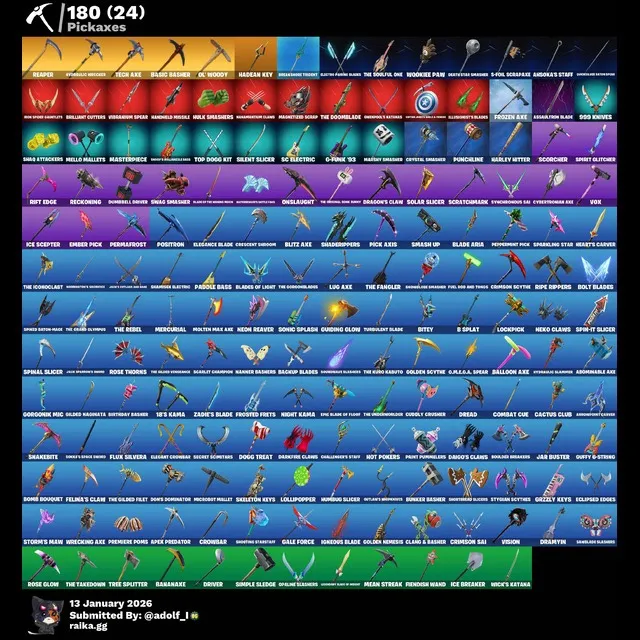 Fortnite 140 skins | OG STW | IKONIK | Rogue Spider Knight | Carbon ...
