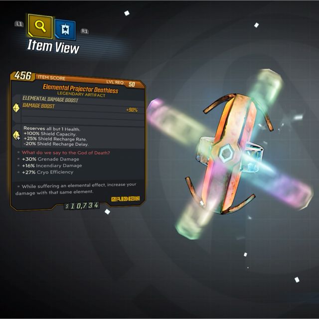 Artifact | Elemental Projector Deathless - Game Items - Gameflip