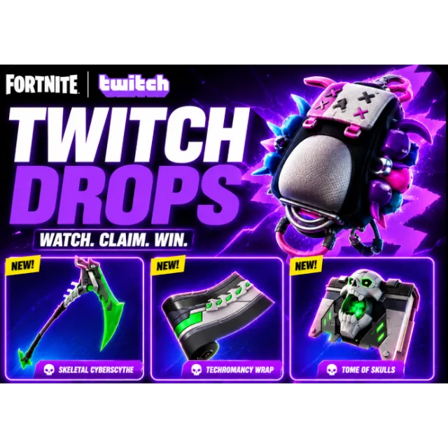 Fortnite 21/21 New! Skeletal Cyberscythe Techromancy Wrap Tome of ...