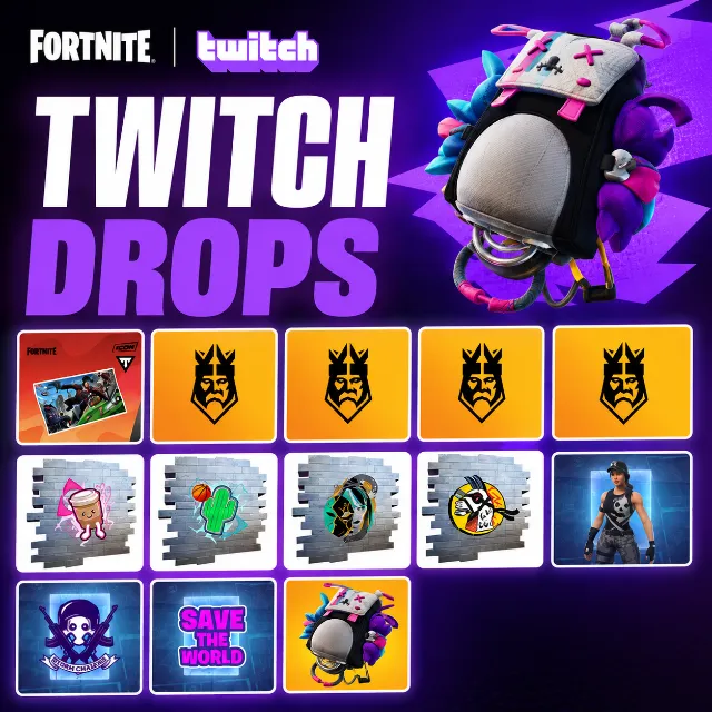 Fortnite 17/17 Hoppa Sack Back Urban Assault Headhunter Twitch Drop ...