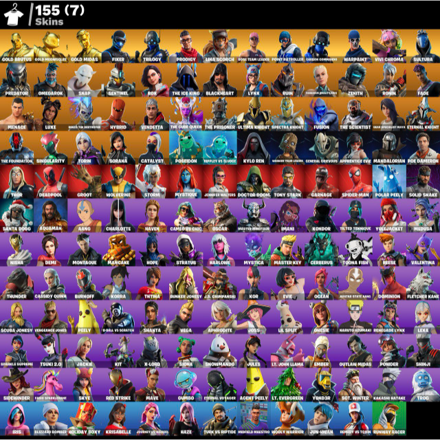 [PCPSN/XBOX] 155 skins | OG STW | Gold Brutus | Gold Meowscles | Gold ...