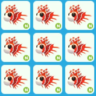 9x Neon LionFish - Adopt Me! Game Item - Gameflip