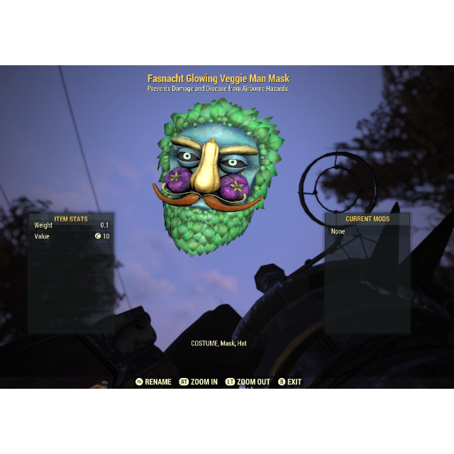 All 4 new mask from fasnacht bundle [NEW Fasnacht 2025 masks] - Fallout ...
