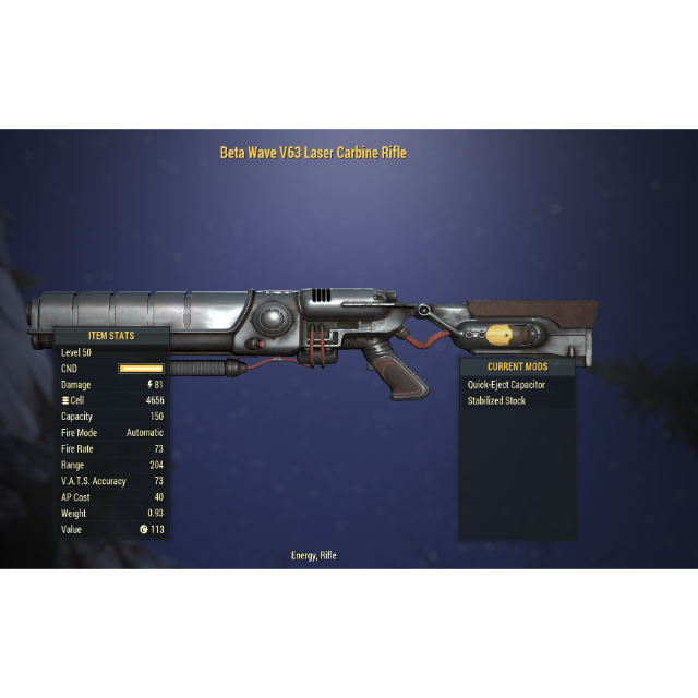 V63 Laser Carbine + PLANS [Milepost Zero Update] new weapon with 9 ...