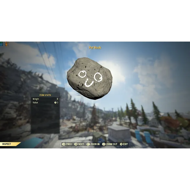 pet rock misc item - Fallout 76 Game Item - Gameflip