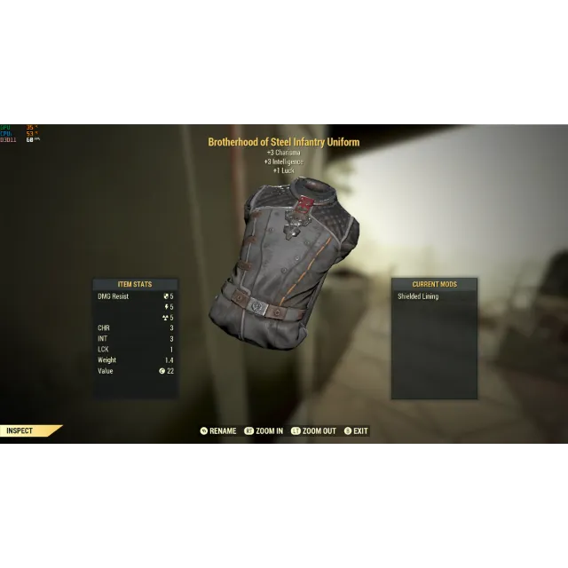 Brotherhood of Steel Infantry Uniform (BoS Infantry) Dev Room ...