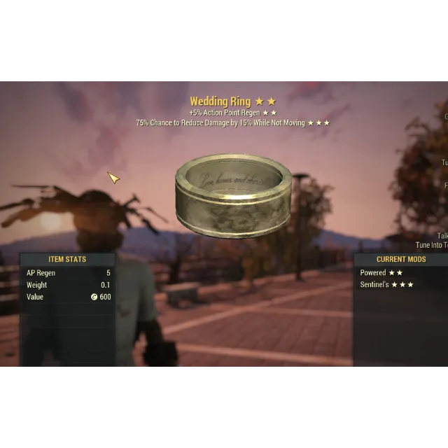 wedding ring ap sent - Fallout 76 Game Item - Gameflip