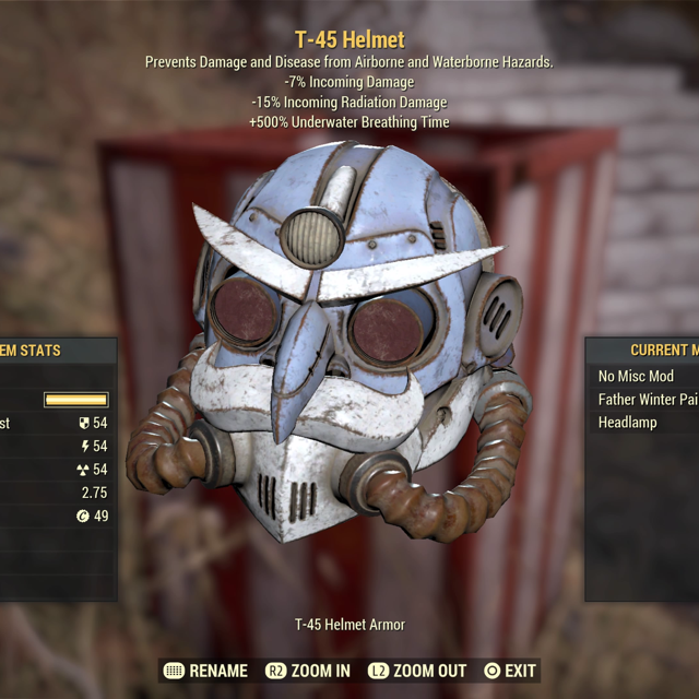 T45 Father Winter Helmet - Fallout 76 Game Item - Gameflip