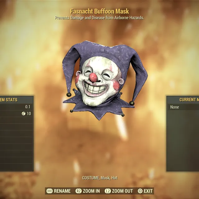 Buffoon Mask - Fallout 76 Game Items - Gameflip