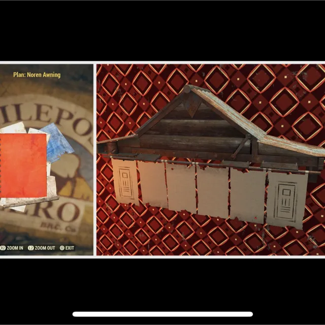 Noren Awning Plan - Fallout 76 Game Item - Gameflip