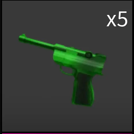 MM2 x5 Green Luger - Game Item - Gameflip